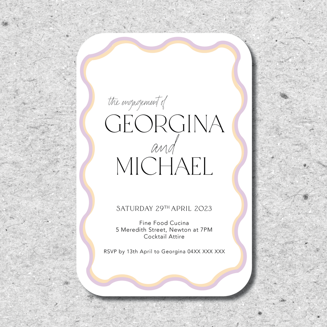 Wavy Love - Invitation – madebyjdesigns